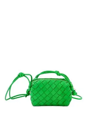 Bottega Veneta Bottega Veneta Loop Intrecciato Nappa Candy Cross Body Bag Green