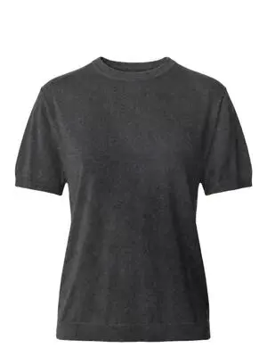 TOCCIN Cary Boxy Wool T-shirt - Grey