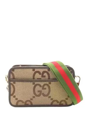 Gucci Jumbo Gg Crossbody Bag - Neutrals