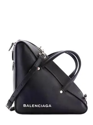 BALENCIAGA Balenciaga Triangle Duffle Bag Leather Small Satchel