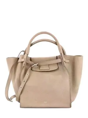 Celine Grained Calfskin Small Satchel - Neutrals