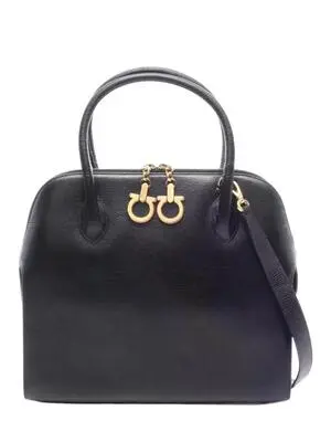 FERRAGAMO Ferragamo 2000s Gancini Tote Bag Black