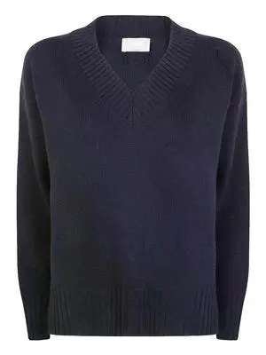 DRUMOHR V-neck Ribbed-trim Knit - Grey