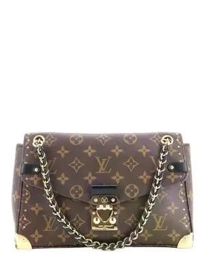 LOUIS VUITTON Trunkie Handbag Monogram Canvas Shoulder Bag - Brown