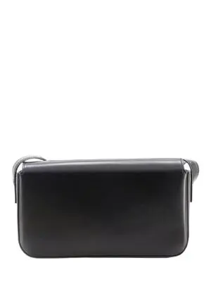 Celine Celine Triomphe East-West Smooth Calfskin Shoulder Bag Black