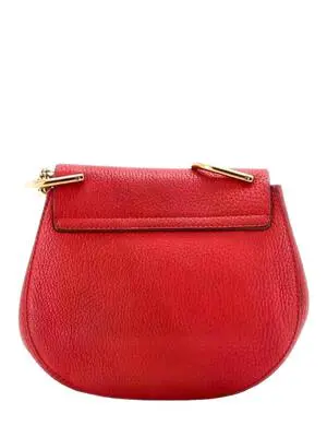 Chloé Chloé Drew Leather Small Crossbody Bag Red