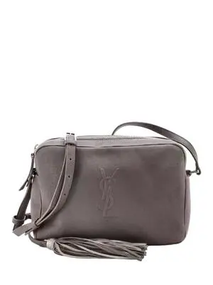 Saint Laurent Saint Laurent Lou Leather Camera Crossbody Bag Grey