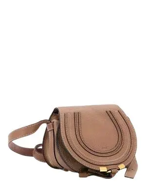 Chloé Marcie Leather Small Cross Body Bag - Brown