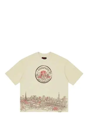 GODSPEED Tokyo Skyline T-shirt - Bone