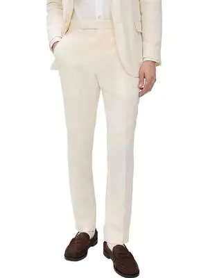 Polo Ralph Lauren Original Label Linen Trousers - Light Cream
