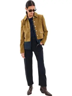 Altuzarra Astley Suede Jacket - Breen