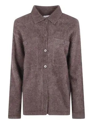 P.a.r.o.s.h Yak Wool Shirt Sweater - Brown