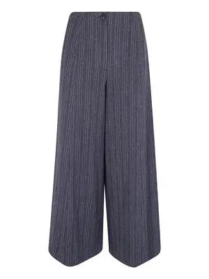 Paul Smith Polyester Blend Pleated Trousers - Gray