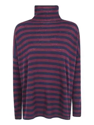 BASE Extrafine Merino Wool Turtleneck Sweater - Blue