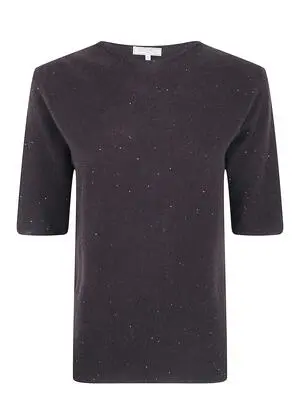 Antonelli Firenze Fiemme Short Sleeve Sweater - Brown