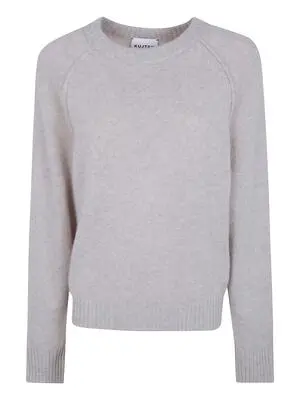 KUJTEN Cashmere Cadaisy Crater Neck Sweater - Beige