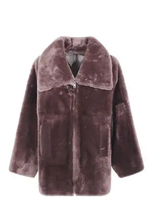 BLANCHA BLANCHA Straight Shearling Jacket