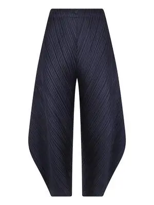 PLEATS PLEASE Pleated Barrel Trousers - Black