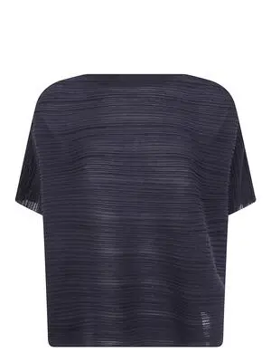PLEATS PLEASE Paper Bounce Knit Shirt - Black