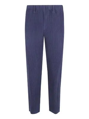 Issey Miyake Basic Trousers - Blue