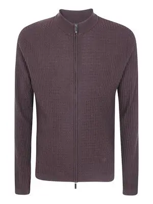 EMPORIO ARMANI EMPORIO ARMANI Virgin Wool Zip-Up Sweater