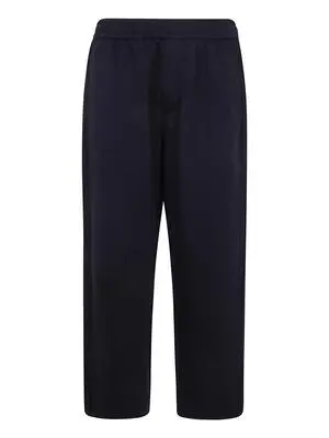 Emporio Armani Pants Wide Leg "track Wide Leg Trousers - Black
