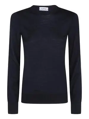 MRZ Long Sleeves Round Neck T-shirt - Black
