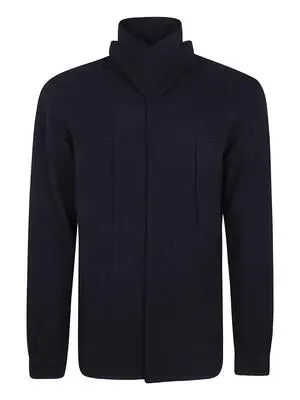 Rick Owens Leather Outershirt Jacket - Black