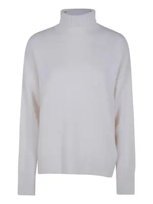 MRZ Turtleneck Oversized Sweater - White