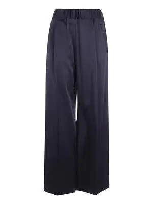 SEMICOUTURE Wide Leg Jhonny Trousers - Black