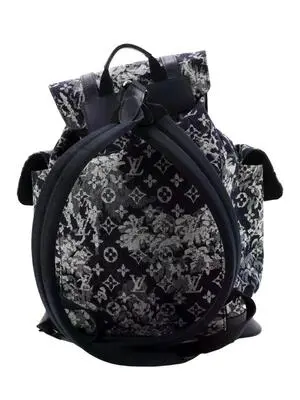 LOUIS VUITTON Christopher Monogram Tapestry Canvas Pm Backpack - Blue