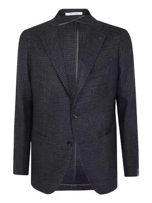 Tagliatore Single-breasted Wool Blazer - Brown