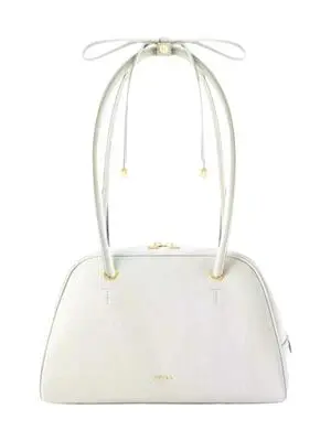 Furla Poppy Dome Medium Shoulder Bag - Grey
