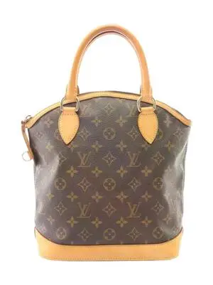 LOUIS VUITTON Monogram Lockit Tote Bag - Brown