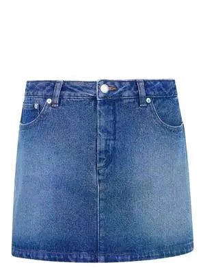 A.P.C. A.P.C. High-Waisted Five-Pocket Mini Skirt