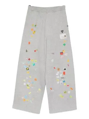 Mihara Yasuhiro Sticker-print Track Pants - Grey