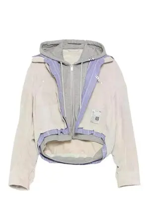 Mihara Yasuhiro Layered-design Corduroy Jacket - Neutrals
