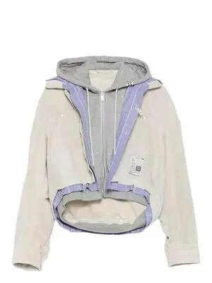 Mihara Yasuhiro Layered-design Corduroy Jacket - Neutrals