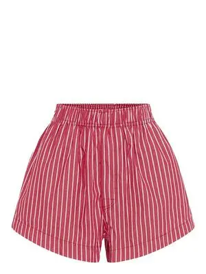 ROWIE ROWIE The Label Rocco Stripe Boxer Shorts Cherry Red