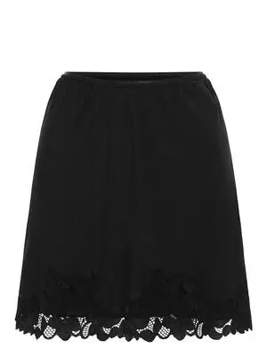 ROWIE Mina Silk Mini Skirt - Noir