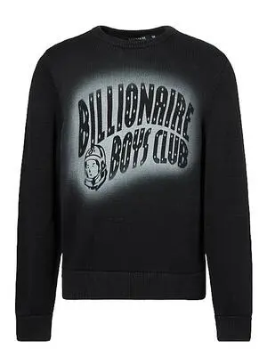BILLIONAIRE BOYS CLUB Stencil Logo Cotton-knit Jumper - Black