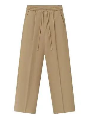 FEAR OF GOD Cotton Twill Pleat Front Drawstring Pant 'dune'