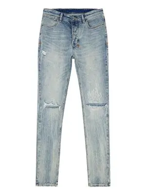 Ksubi Van Winkle Skinny Leg Jean 'stairway - Blue