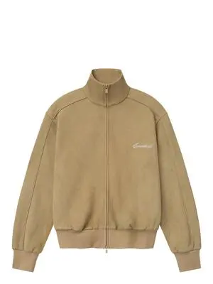 Fear Of God Suede Fleece Signature Vintage Track Jacket - Tan