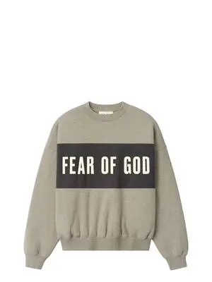 Fear Of God Cropped Relaxed Panelled Sweatshirt - Grey