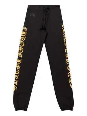 Chrome Hearts Script Letter Sweatpants - Black
