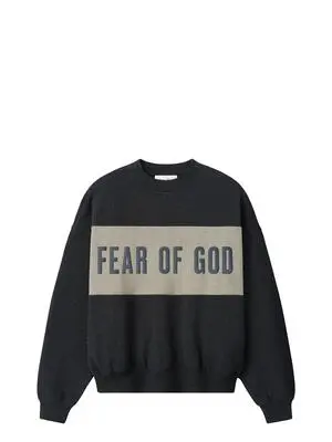Fear Of God Cropped Relaxed Panelled Sweatshirt - Grey