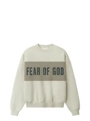 Fear Of God Cropped Relaxed Panelled Sweatshirt - Grey