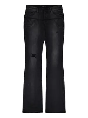 PURPLE BRAND Onyx Coated Double Waist Trousers