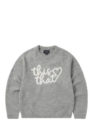 THISISNEVERTHAT Thisisneverthat Heart Logo Knit Sweater